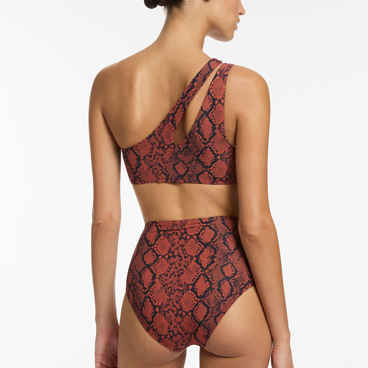 Python High Waist Bikini Bottom - Spice – JETS UK